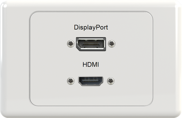DisplayPort HDMI Wall Plate - Alectro Pty Ltd