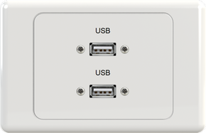 Dual USB Wall Plate - Alectro Pty Ltd